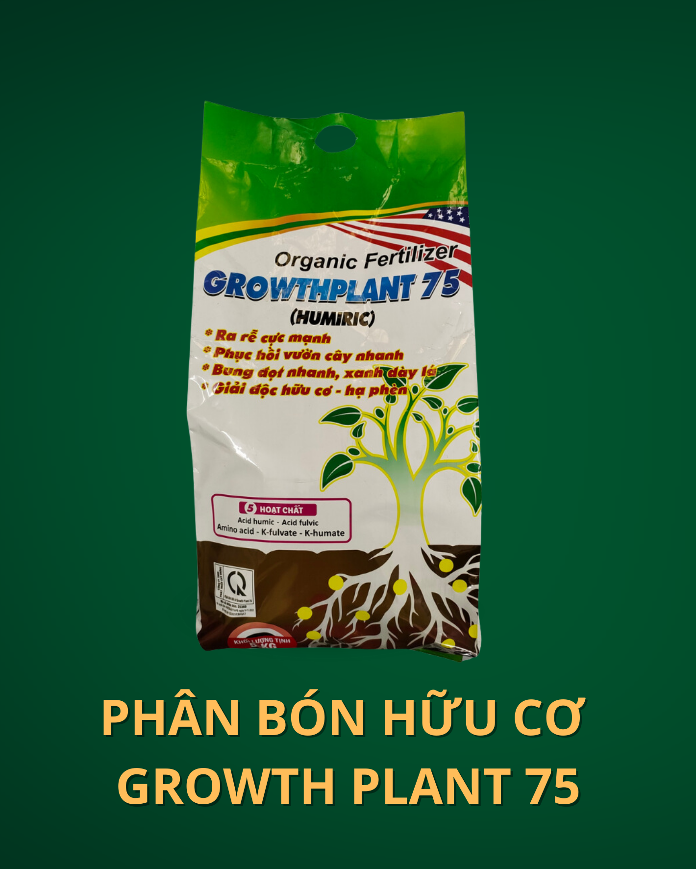 PHÂN BÓN HỮU CƠ GROWTH PLANT 75
